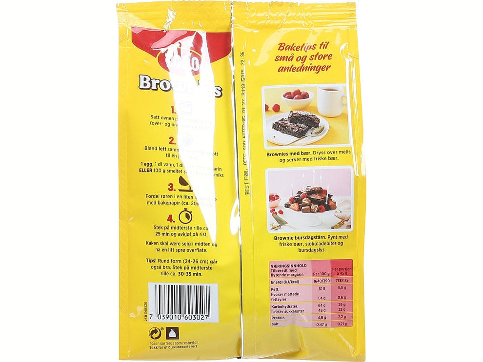 Toro Brownies mix 557 grams – Norwegian Foodstore
