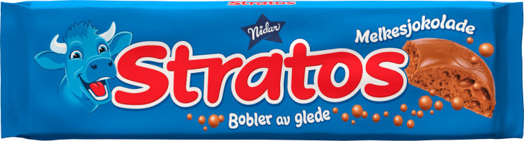 Stratos milk chocolate with air bubbles 150 gram – Norwegian Foodstore