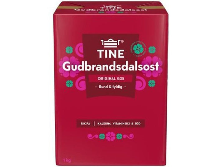 Tine Brown cheese 1 kg (Brunost - Gudbrandsdalsost) – Norwegian Foodstore